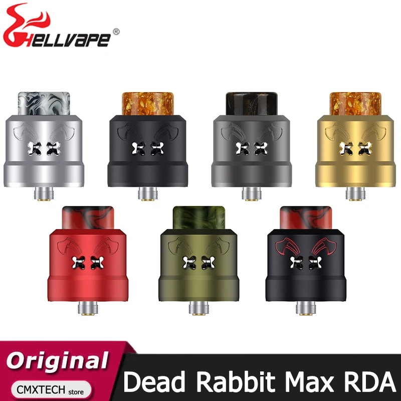 Original Hellvape Dead Rabbit Max RDA Tank Dual Coil Vaporizer 28mm ...