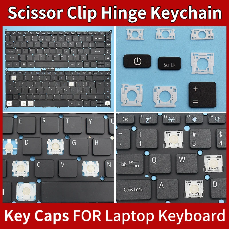 Replacement Keycaps Scissor Clip Hinge For Acer TravelMate P214 TMP214 ...