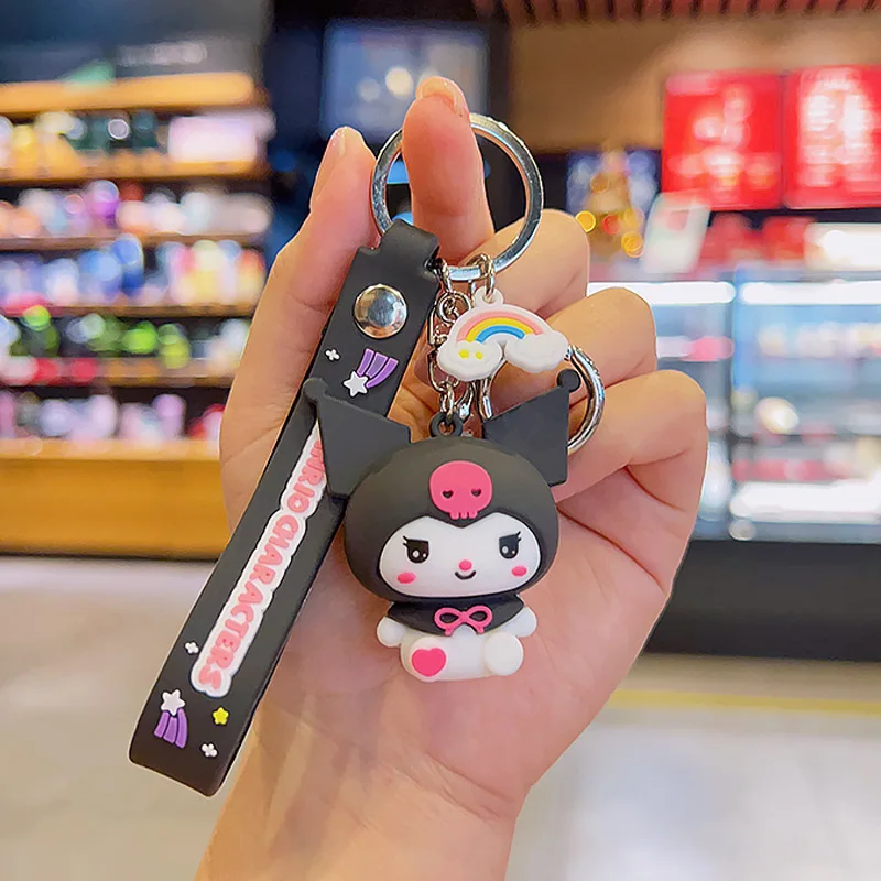 Kawaii-Sanrio-Keychain-Hello-Kitty-Cute-Anime-Kuromi-Keychains ...