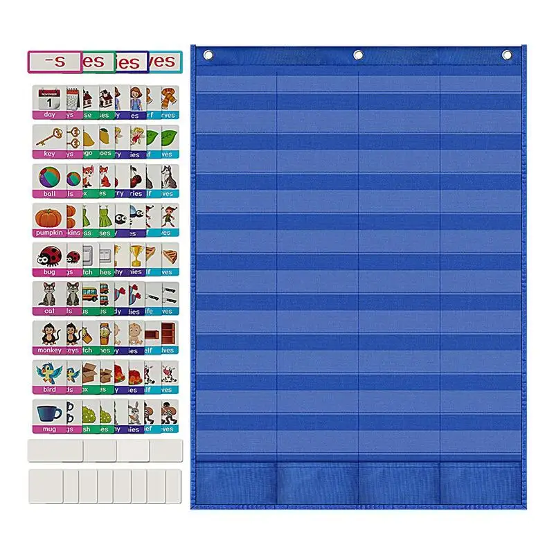 Pocket-Chart-For-Classroom-Singular-Plural-Pocket-Chart-Words-Card ...