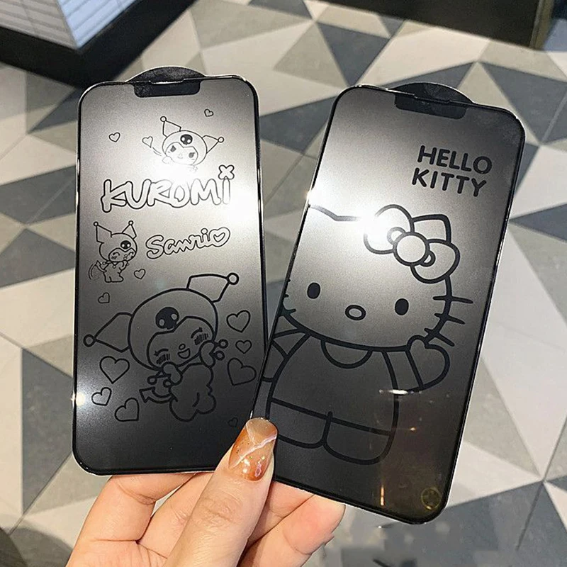 Sanrios-Hello-Kitty-Kuromi-Invisible-Shadow-Glass-Screen-Protector-Case ...