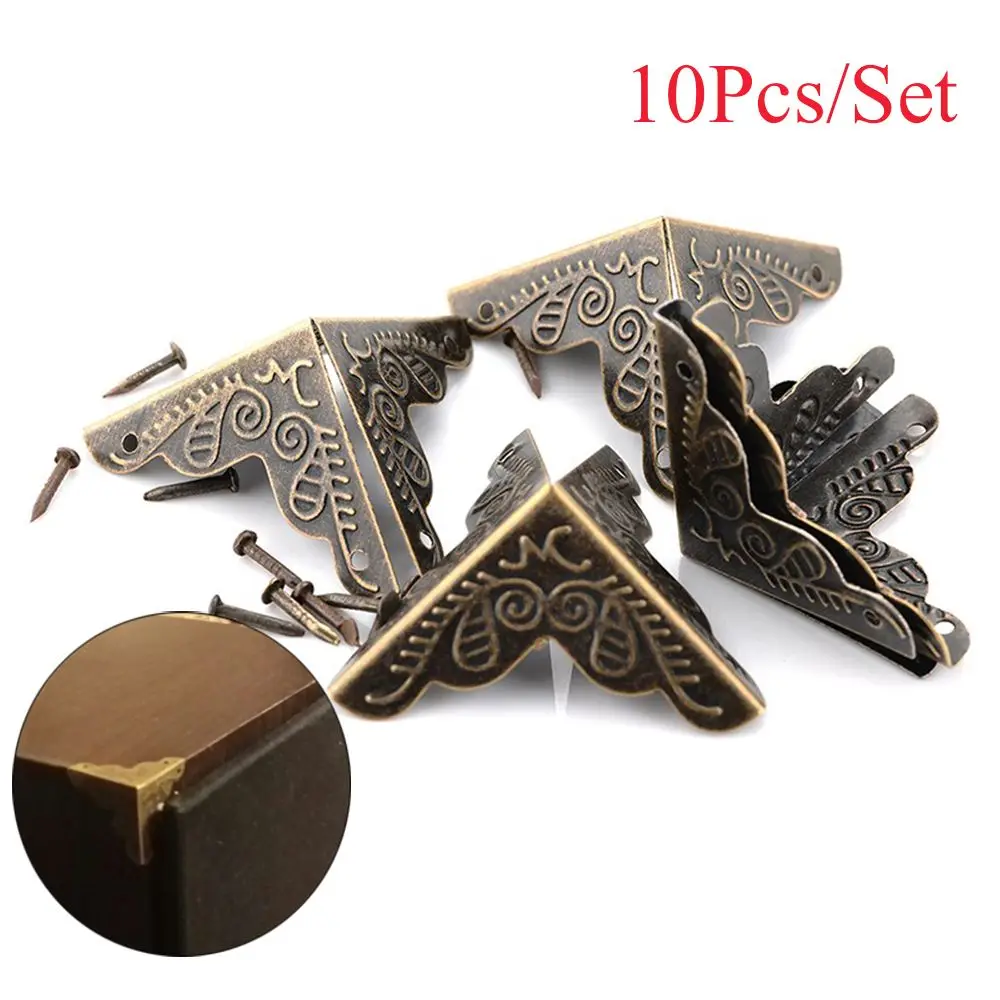 Corner Protector Antique Metal | Corner Protector Brackets Diy - 10pcs ...