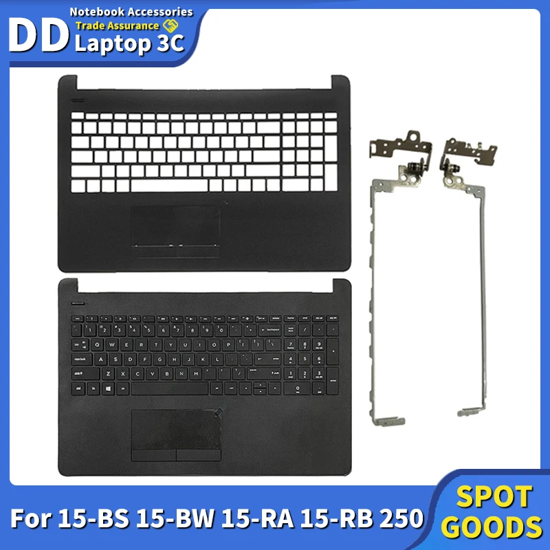 New-Laptop-Palmrest-Upper-Case-with-Keyboard-Hinges-Original-For-HP-15 ...
