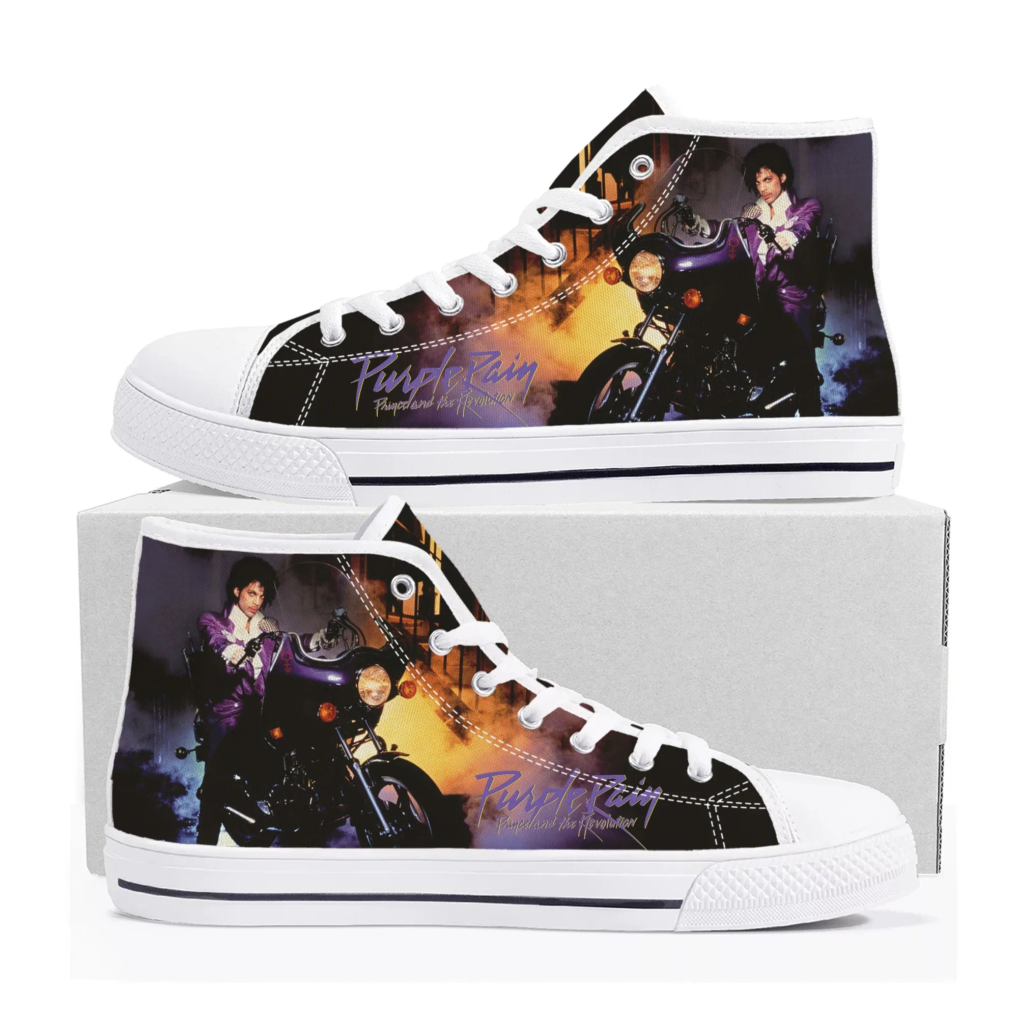 Prince-Rogers-Nelson-Singer-High-Top-High-Quality-Sneakers-Mens-Womens ...