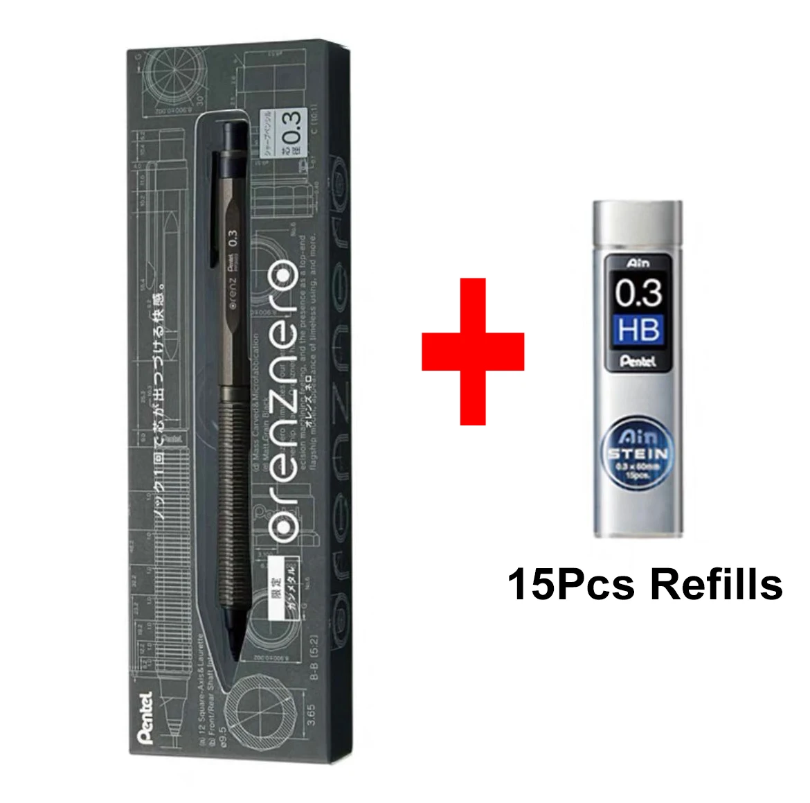 Pentel PP3003-A Drawing Mechanical Pencil Advanced ORENZNERO Low Center ...