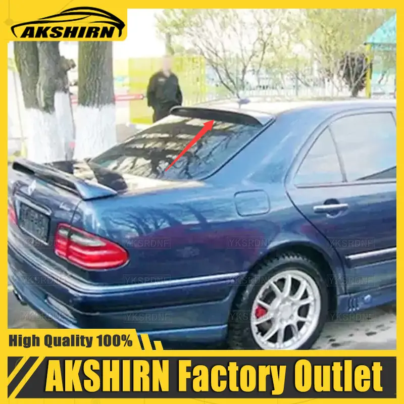 For-Benz-W210-Spoiler-1996-2002-W210-E-class-E200-E260-E55-E63-Carbon ...
