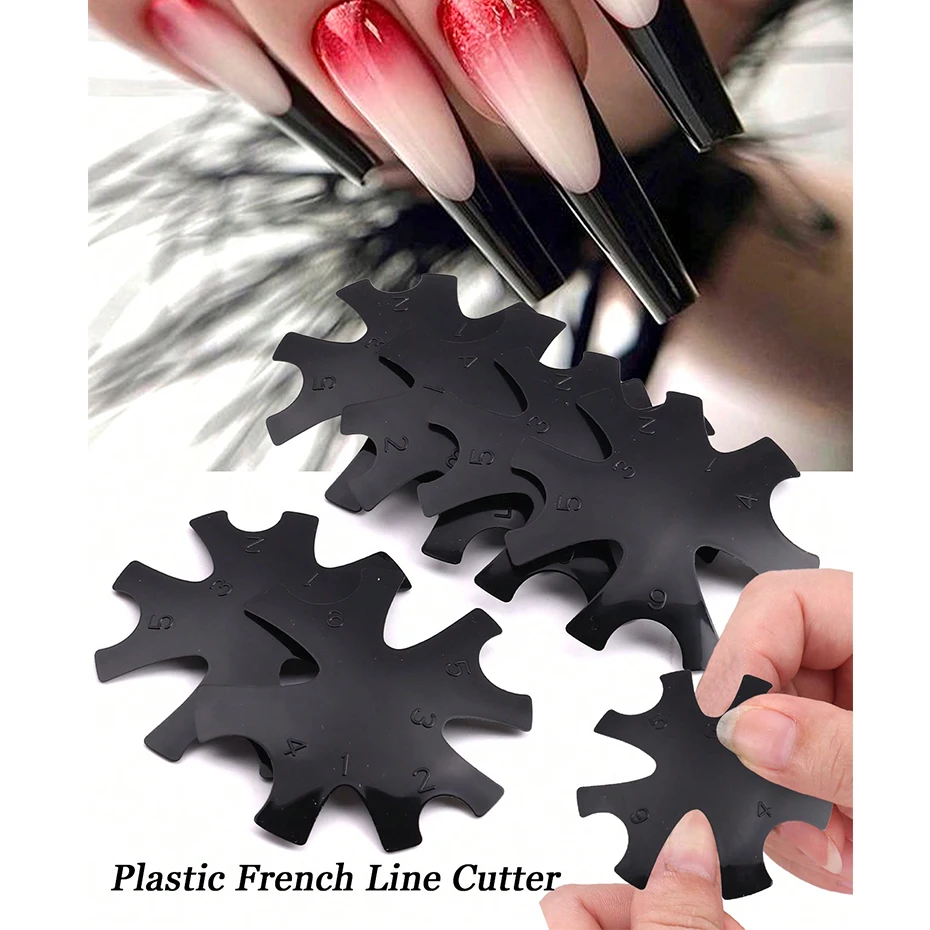 5pcs-Plastic-Manicure-Edge-Trimmer-Templates-French-Wave-Line-Cutter ...