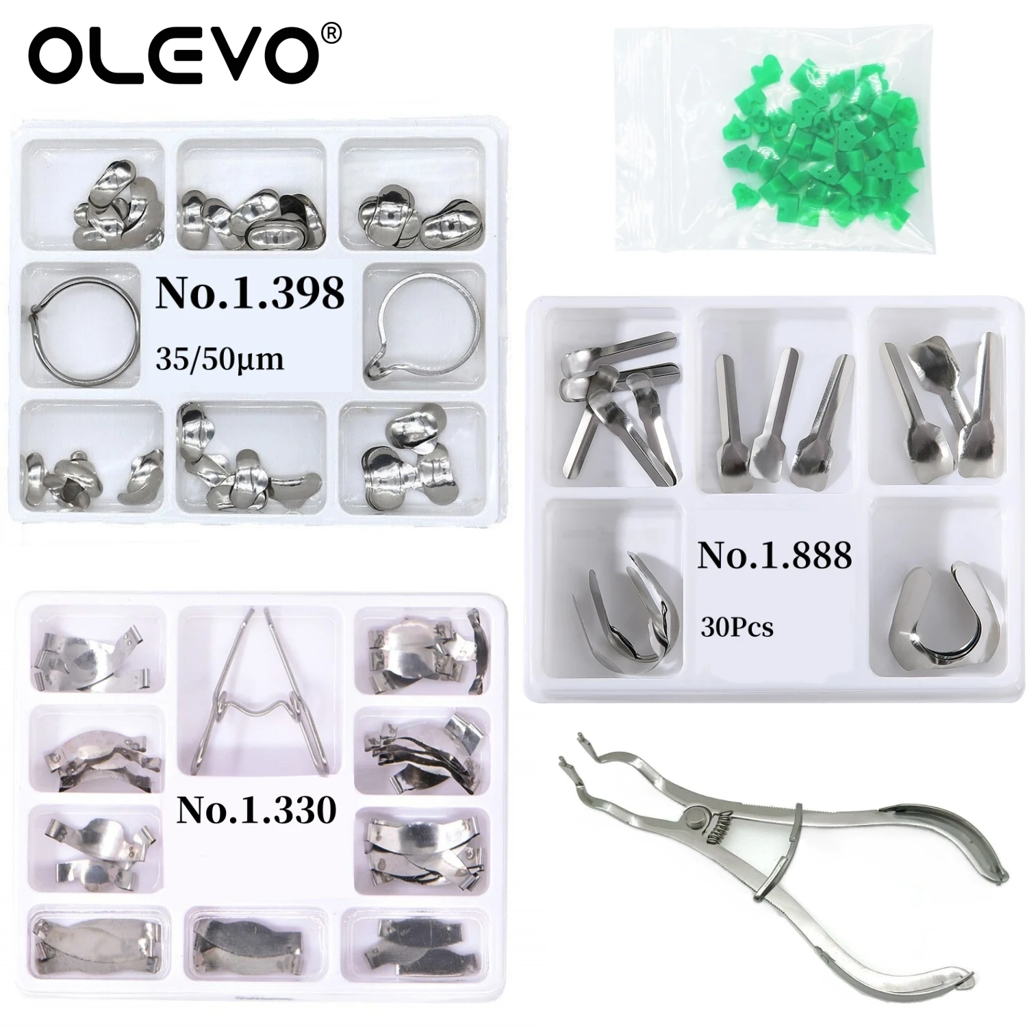 Dental-Matrix-Sectional-Contoured-Metal-Matrices-Band-Clip-Contoured ...