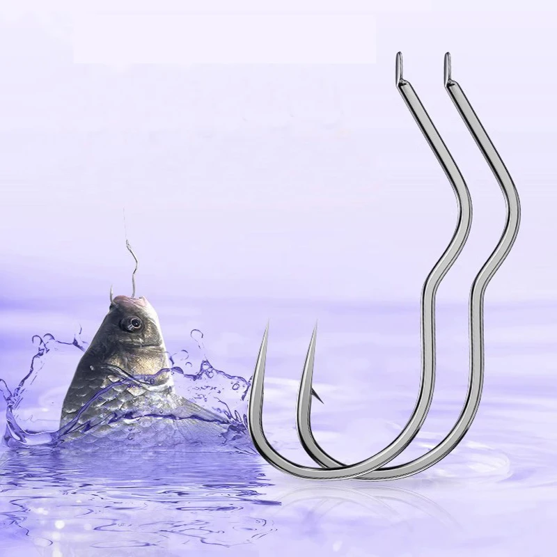 New-Invention-High-Carbon-Steel-Fishing-Hook-Sharp-Barbed-Automatic ...