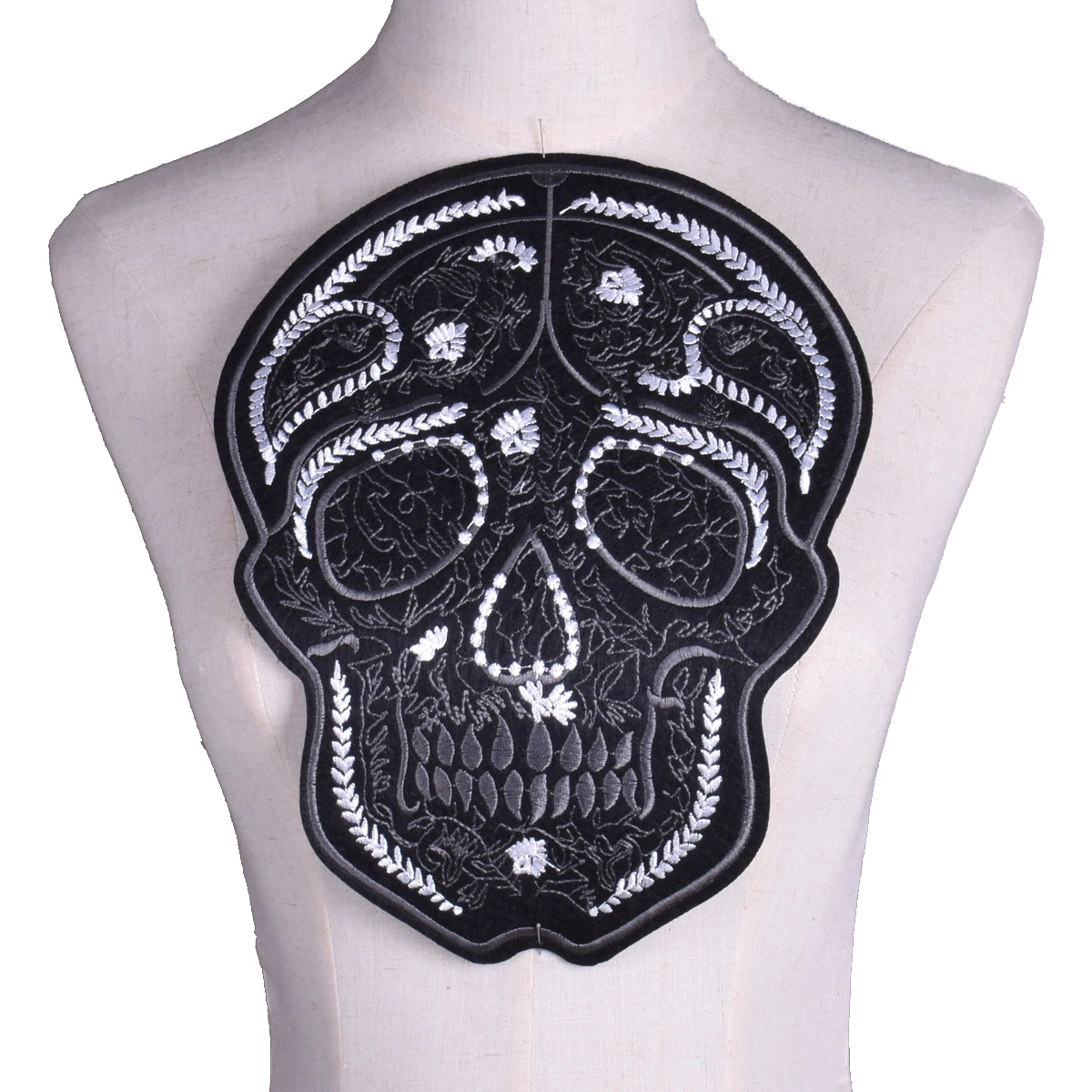Skull Embroidered Clothing Patch | Embroidery Patches Clothing Iron ...
