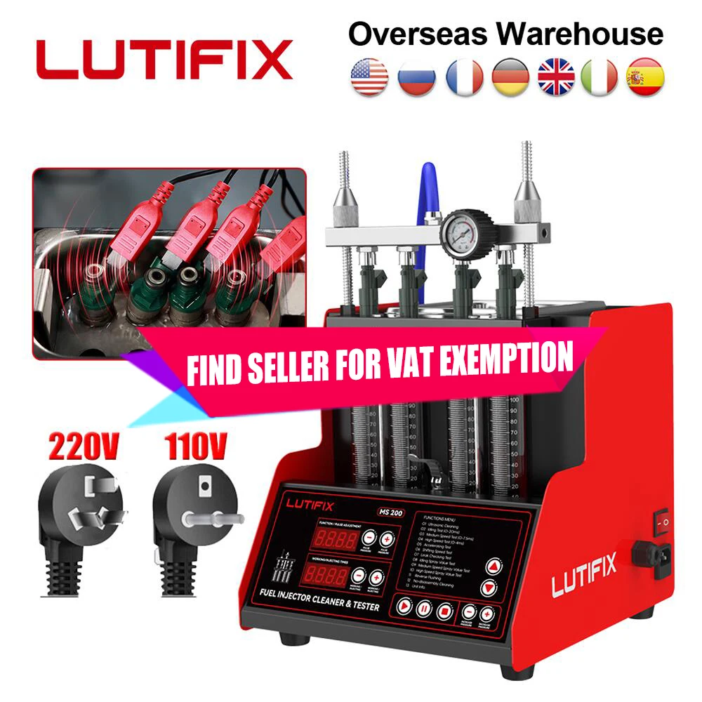 LUTIFIX-MS200-Automobile-Injector-Tester-Washer-Ultrasonic-Cleaning ...