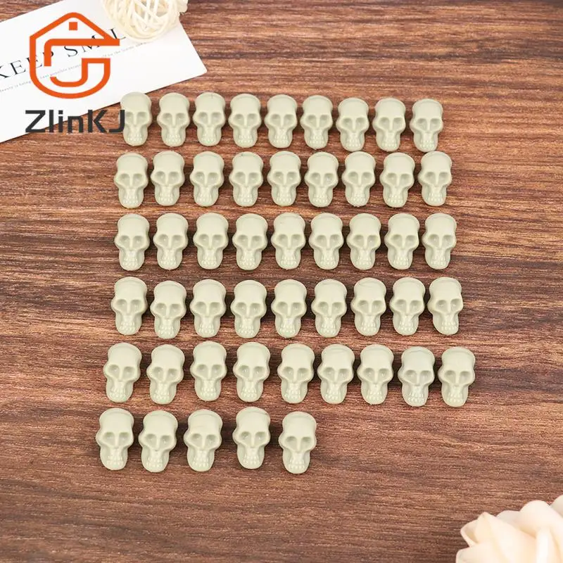 50pcs Simulation Skull Model Toys Modern Mini Skull Home Decoration ...