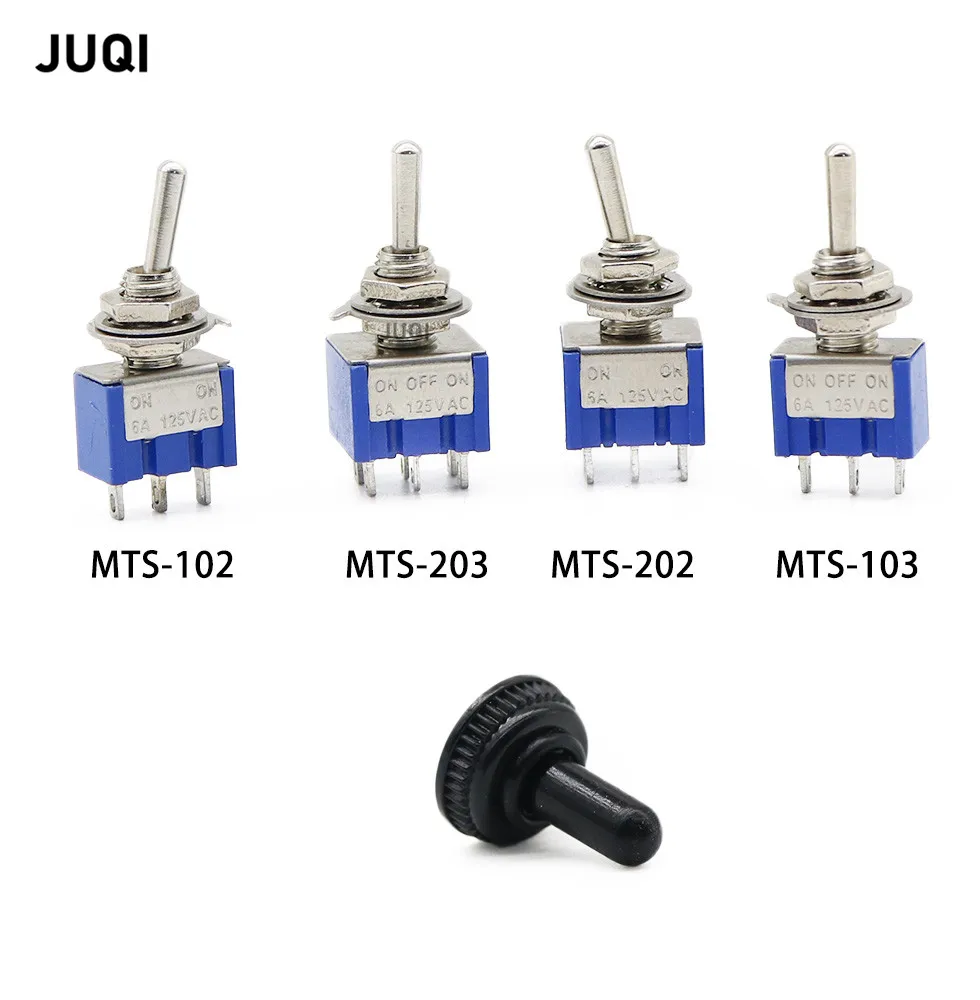1PCS-MTS-102-blue-6MM-Mini-3-6PIN-6A-125VAC-Toggle-Switch-2-3-Position ...