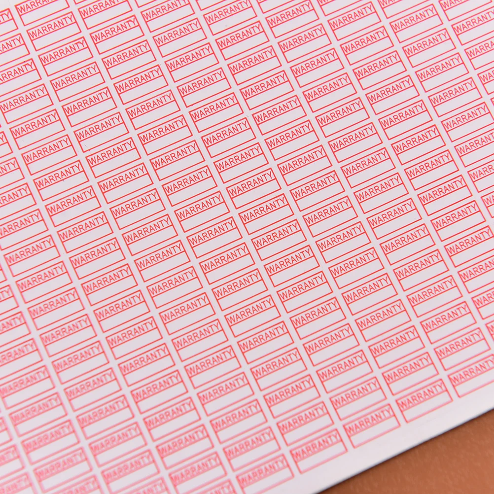 1000pcs/pack Warranty Void If Removed Sticker Security Seal Red Color ...