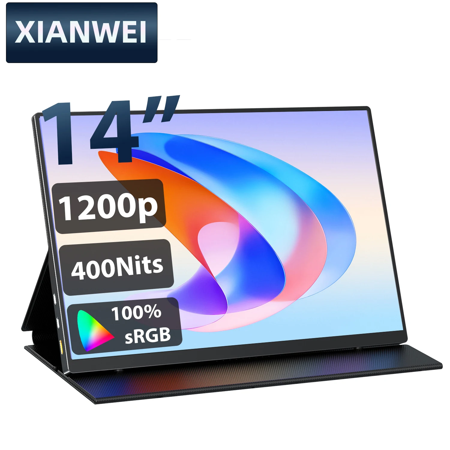 FHD-14-Inch-1200P-Portable-Monitor-100-sRGB-Display-HDMI-USB-IPS-Screen ...