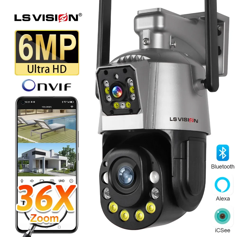 LS-VISION-c-mara-IP-de-visi-n-nocturna-a-Color-para-exteriores-lente ...