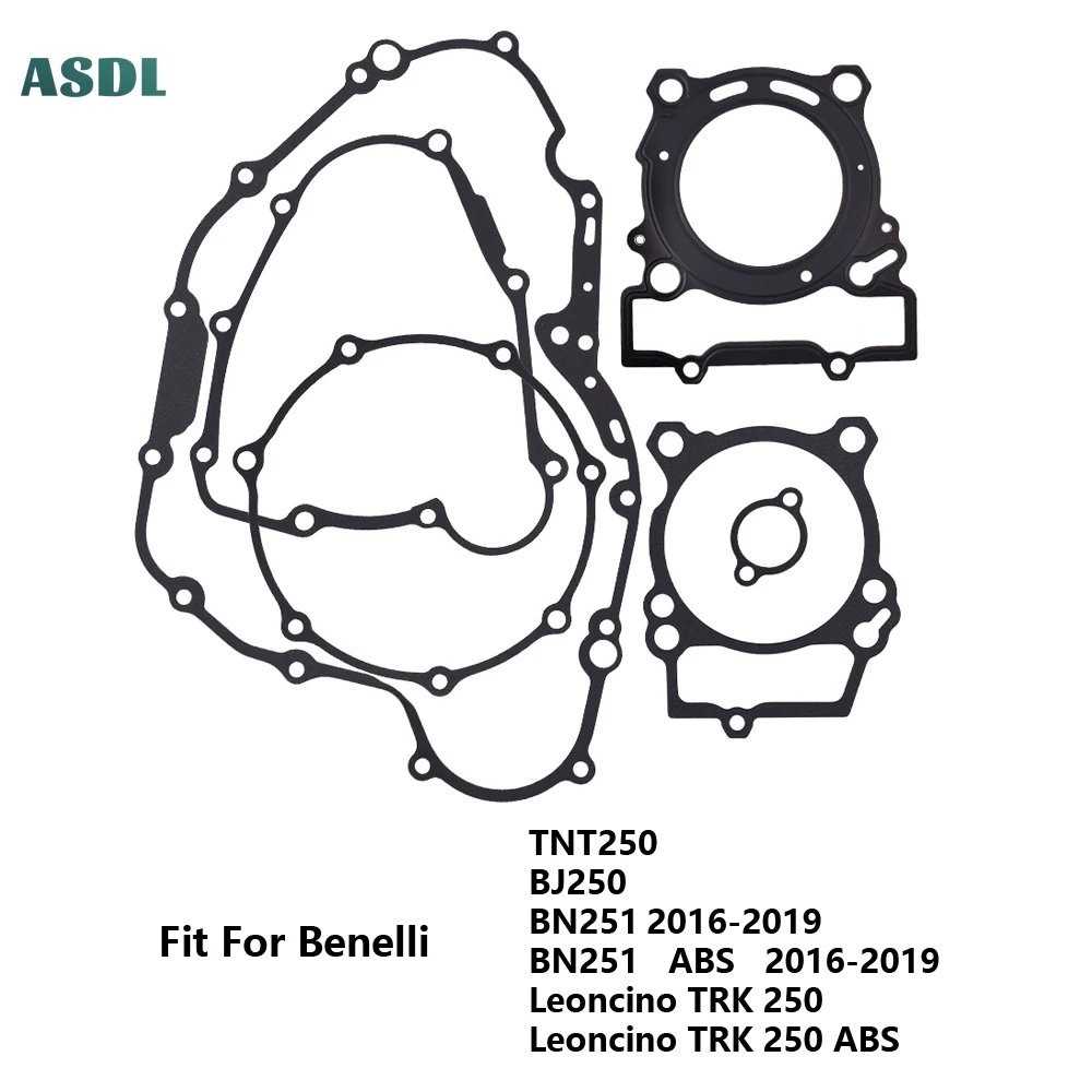 Motorcycle Complete Full Cylinder Head Overhaul Gasket Mat Pad Kit for ...