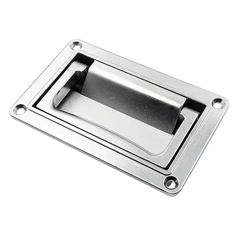 1-Piece-Rectangle-Shaped-Metal-Recessed-Folding-Pull-Handle-Grip-for ...