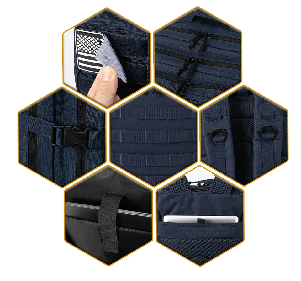 屋外の戦術的なバックパック 45L 大容量男 3 日モール突撃バッグ屋外