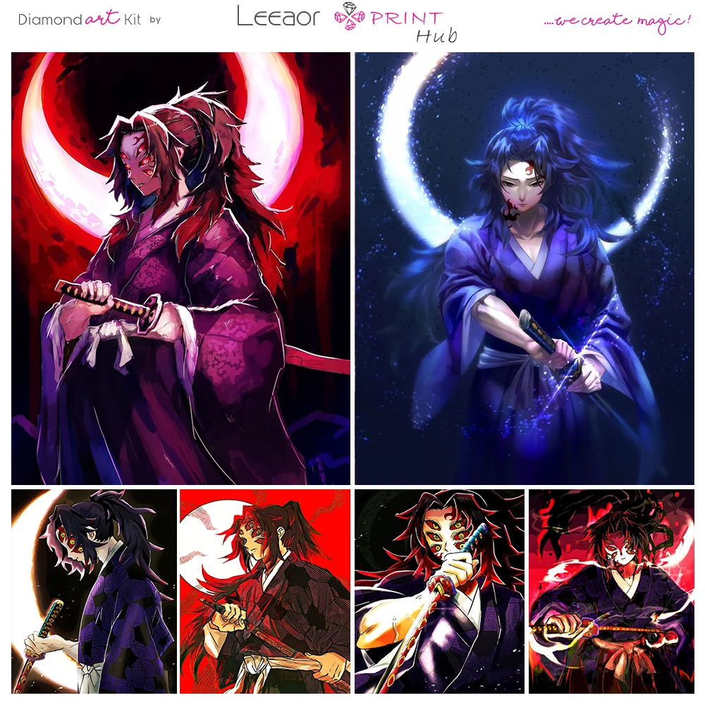 Anime-5D-Diamond-Painting-Demon-Slayer-Diy-Cross-Embroidery-Kit-Figure ...