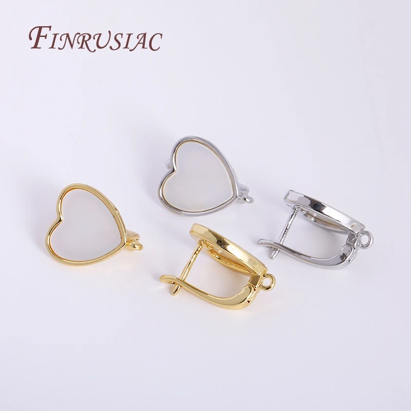 Heart-Shell-Earring-Hooks-Earwires-Fasteners-Ear-Wire-Clasp-For-DIY ...