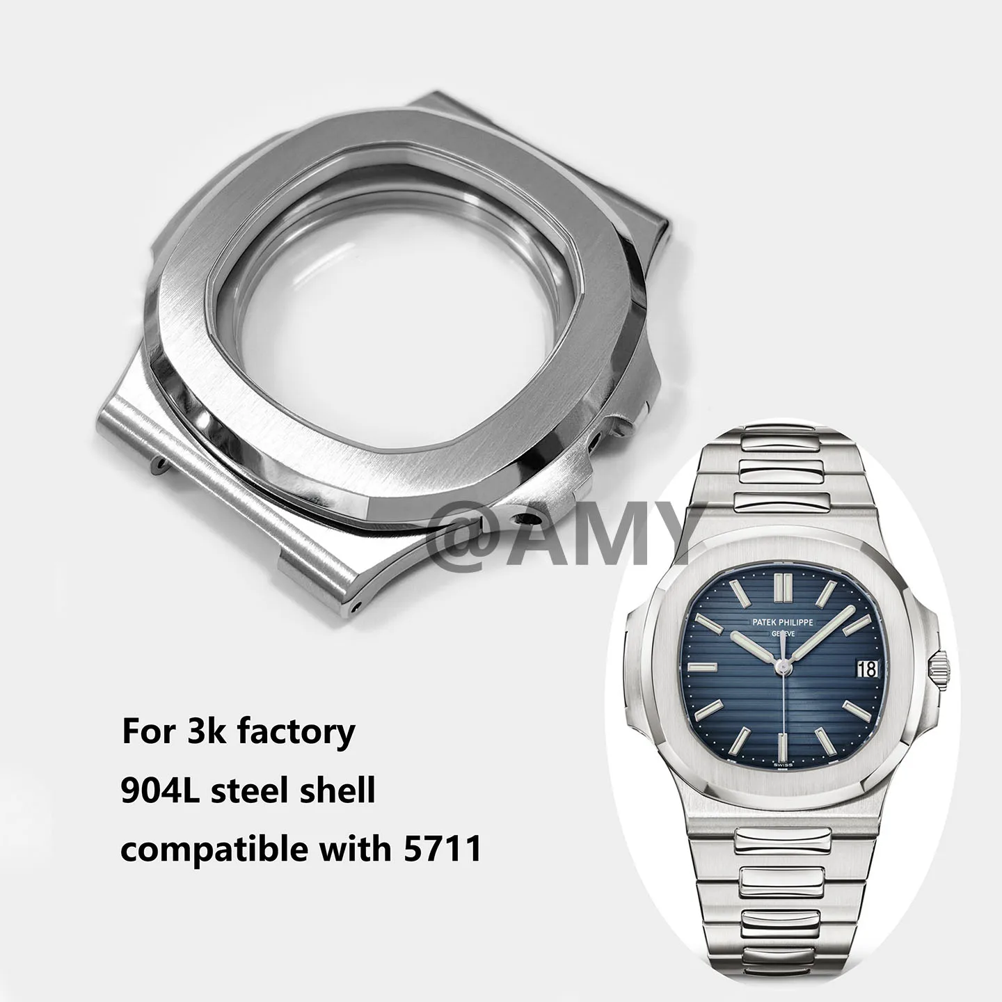 Watch case accessories 3K factory compatible with 5711 Nautilus case ...