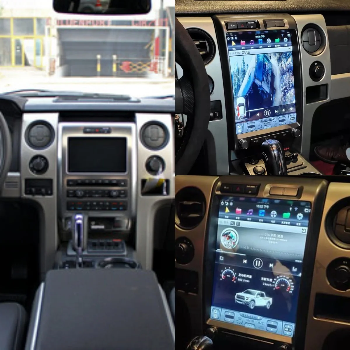 Tesla-Style-Android-PX6-GPS-Navigation-Player-Car-Radio-For-Ford-Raptor ...