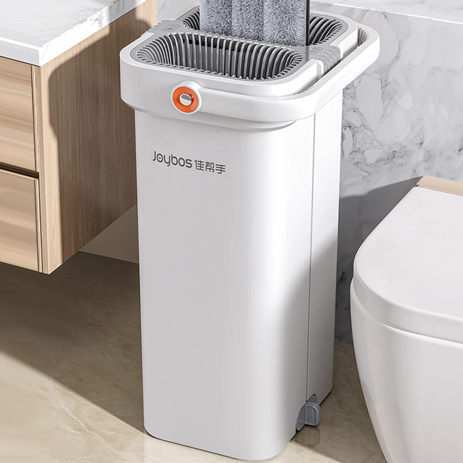 Joybos-Mop-With-Bucket-and-Squeeze-Hand-Free-Flat-Floor-Mop-and-Bucket ...