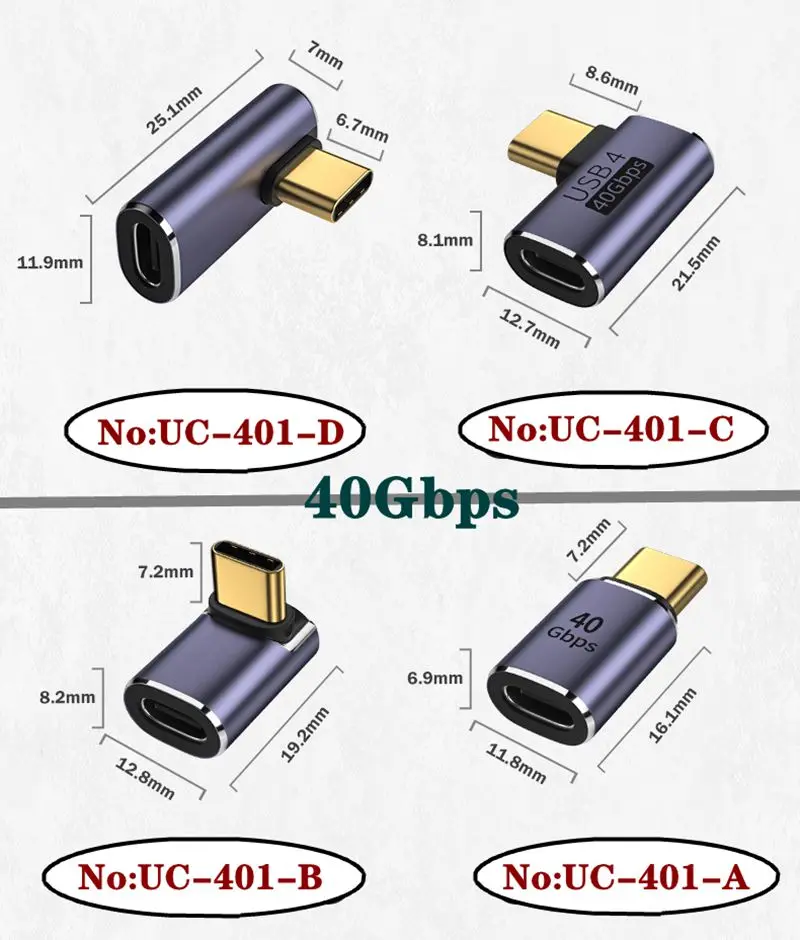 40Gbps USB 4 Type-C Female To USB4 Female Coupler USB-C Adapter ...