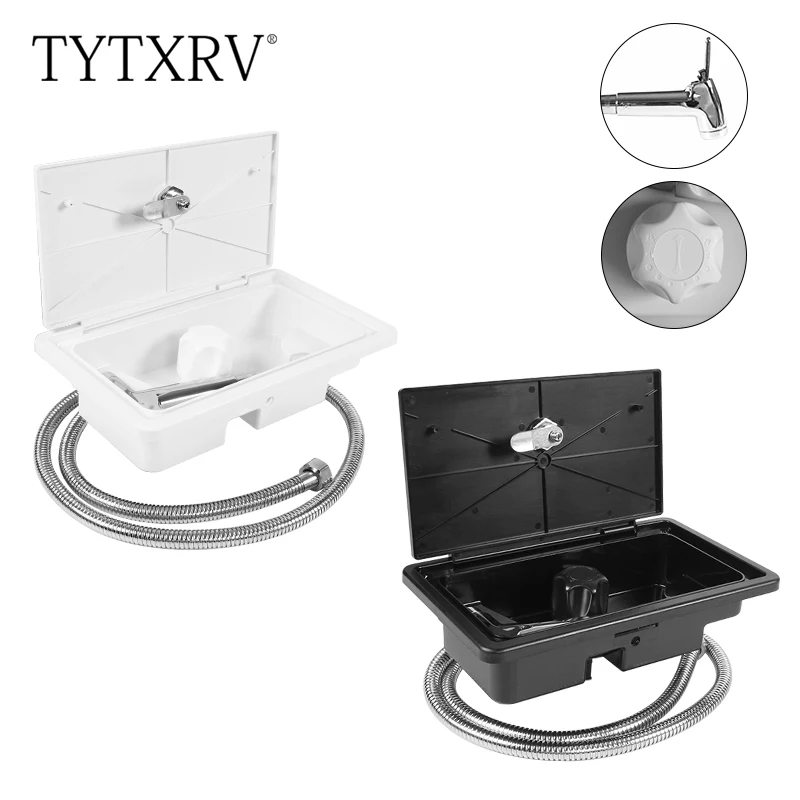 RV-External-shower-box-Shower-head-Adjustable-water-volume-Hot-and-cold ...