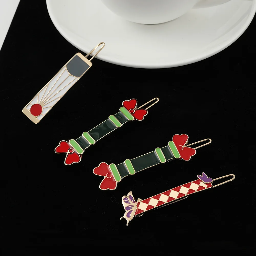 Kimetsu No Yaiba Women's Hair Clips for Girls 2022 Demon Slayer Anime ...