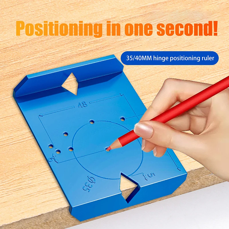 2Pcs Hinge Drilling Locator Cabinet Door Hinge Punching Positioning ...