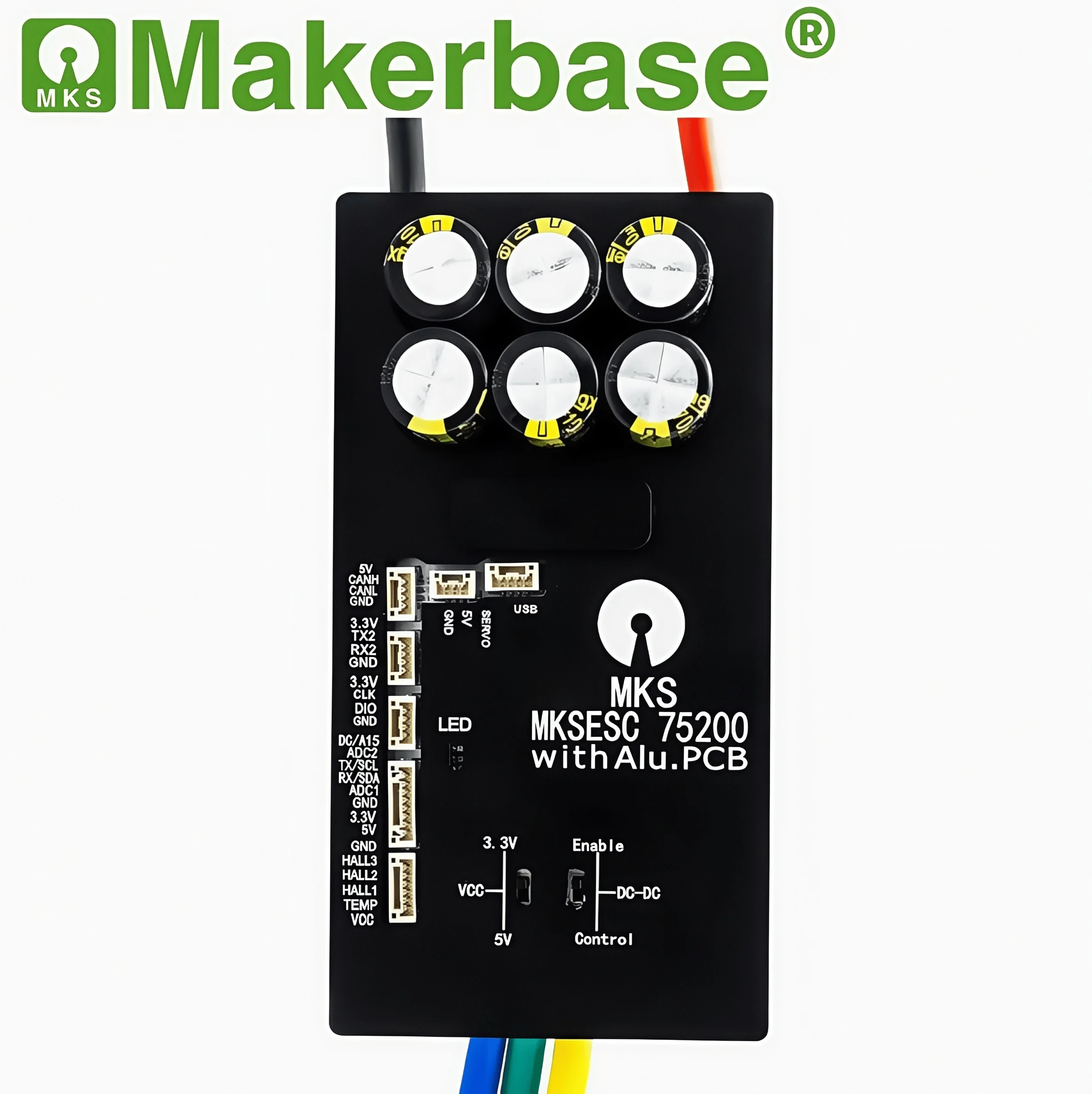 Makerbase VESC 75V200A V2 Benjamin ESC Aircraft Model FOC Brushless ...