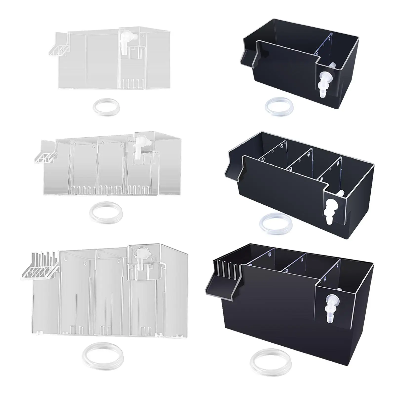 Aquarium Top Hanging Filter Box MultiLayer Filtration Box Turtle Tank ...