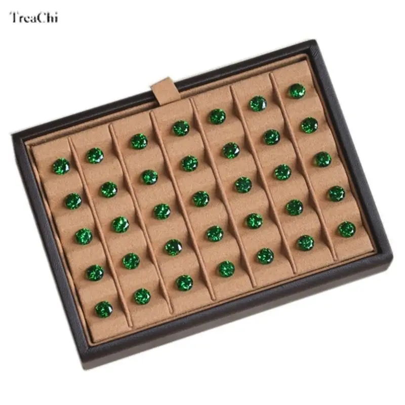 Diamond-Display-Box-Groove-Gemstone-Storage-Tray-Jewelry-Holder ...