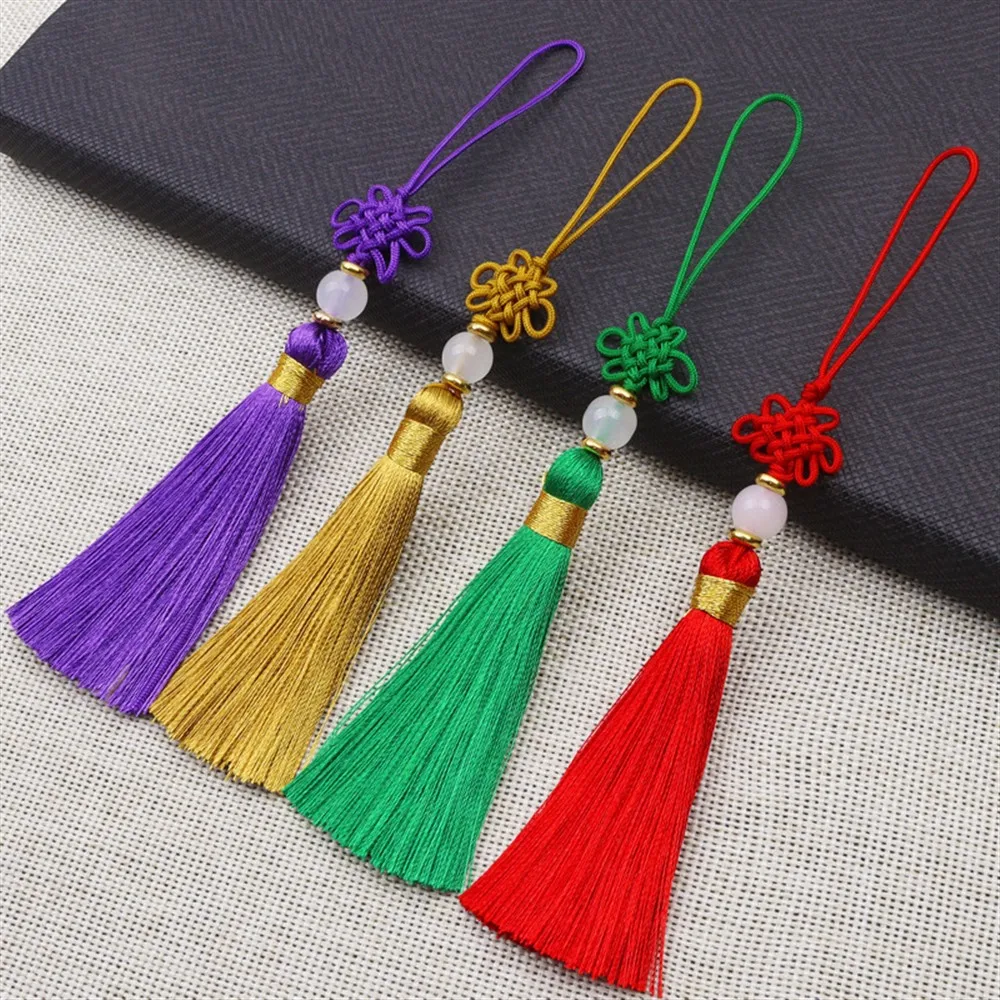 2-20pcs-Jade-Beads-Tassel-Chinese-Knot-Silk-Tassels-DIY-Crafts-Gift ...