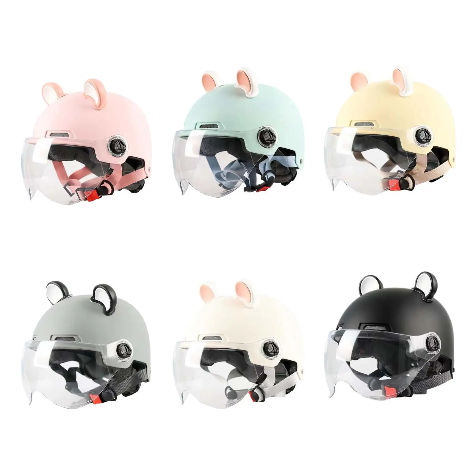 Open-Face-Moped-Helmet-Lightweight-Novelty-Cute-Accessories-Motorcycle ...