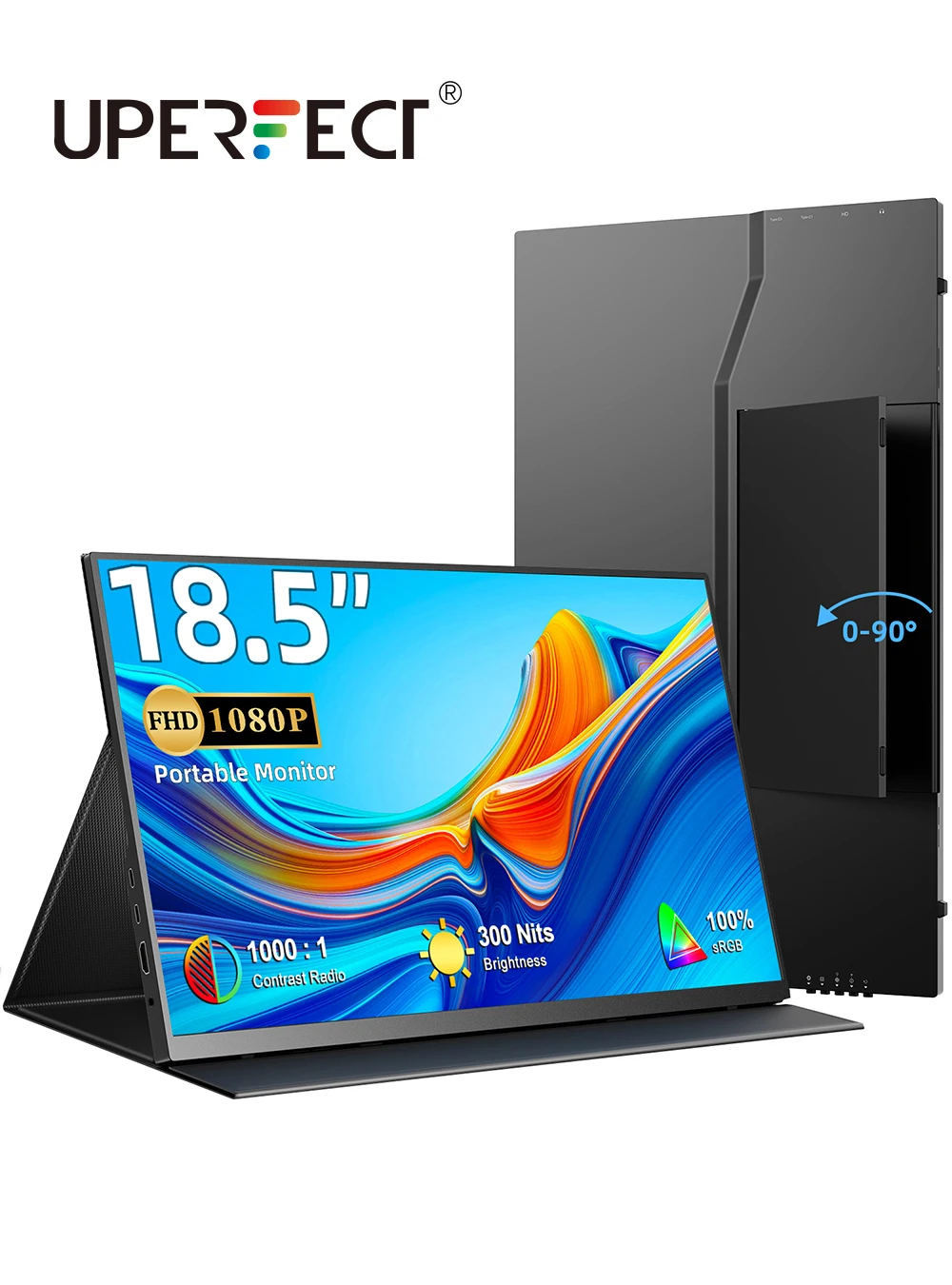 UPERFECT-18-5-Inch-IPS-Portable-Monitor-FHD-1920X1080-With-USB-A-Type-C ...