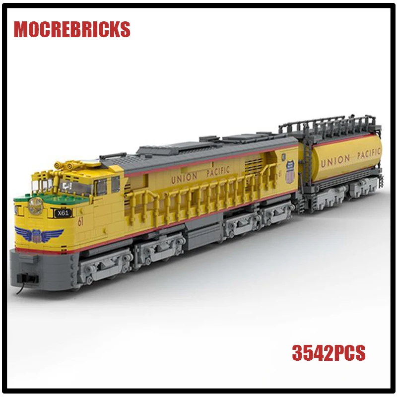 MOC-Building-Blocks-Railway-Fuel-Tender-Train-GTEL-8500-Gas-Turbine ...
