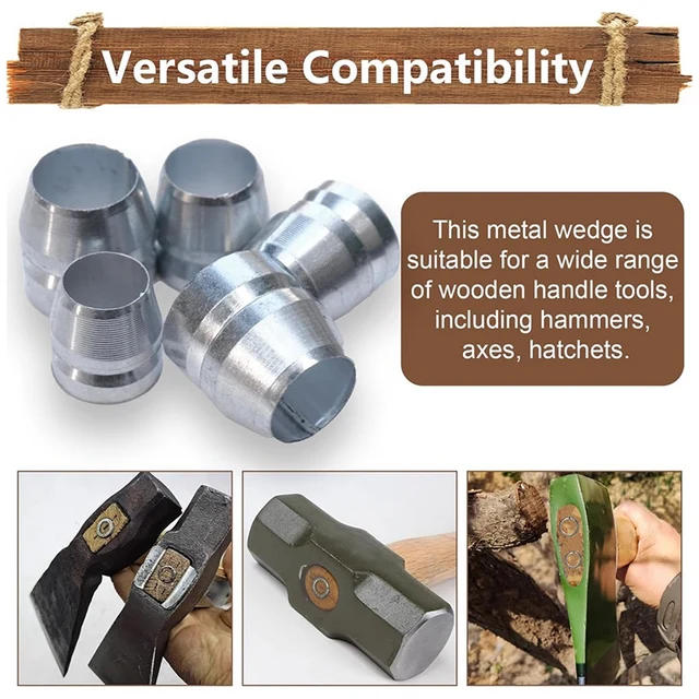 The Hammer Kit 20-Pack Steel Round Handle Wedges - Hammer & Axe ...