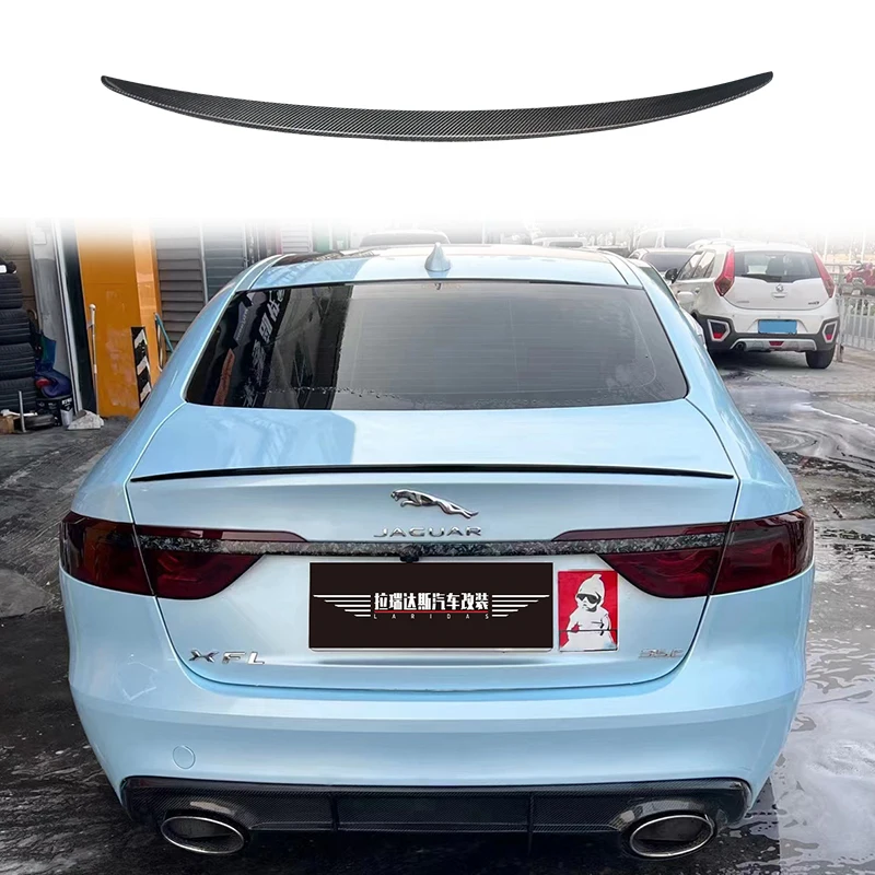 Carbon-Fiber-Rear-Spoiler-For-JAGUAR-XF-XFL-XFR-XFR-S-X250-X260-2016 ...