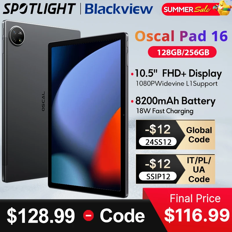 Blackview-Tablet-Oscal-Pad-16-Estreia-Mundial-FHD-Display-8GB-128GB ...