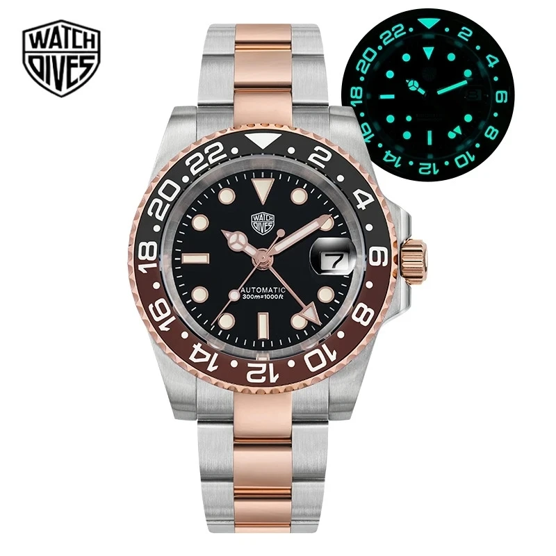 Watchdives-WD16760-NH34-Sub-GMT-Watch-316L-Stainless-Steel-Sapphire ...