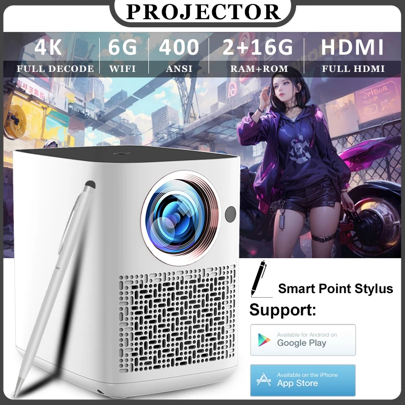 Led-Projectors-Android-9-0-Interactive-Touch-Screen-Teaching-400ANSI ...