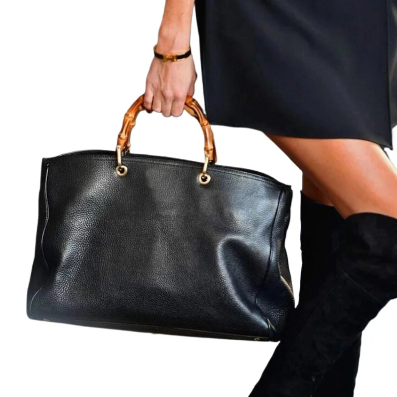 Large Capacity Black Tote Bag Women High Quality Soft Comfortable ...