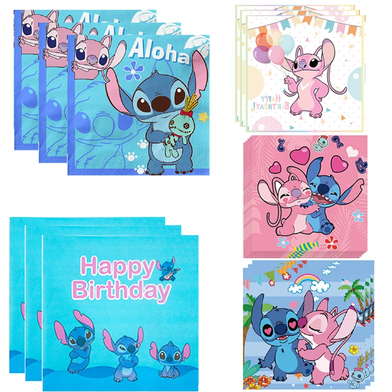 Lilo-Stitch-Baby-Shower-Party-Print-Napkins-Party-Stitch-Angle-Napkins ...