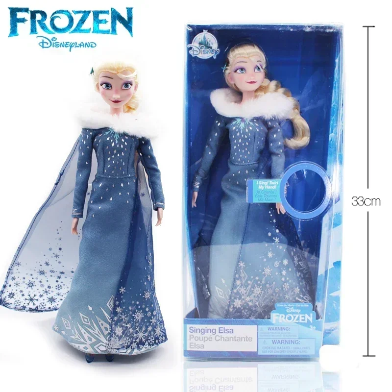Disney-Frozen-Elsa-Fashion-Hair-Play-music-Doll-figura-de-acci-n-de ...