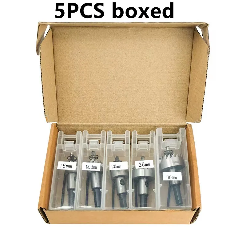 Hss Drill Bit Hole Saw Set Metal | Hole Set Hss Steel Drill - 5pcs High ...