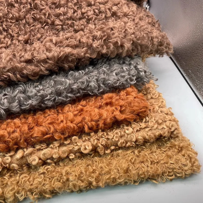 New-Style-Thickened-Wool-Large-Sheep-Curled-Loop-Plush-Fabric-Warm ...