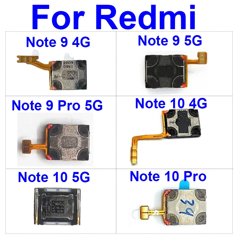 Built-in-Earphone-Top-Ear-Speaker-For-Xiaomi-Redmi-Note-9-10-Pro-Max-4G ...